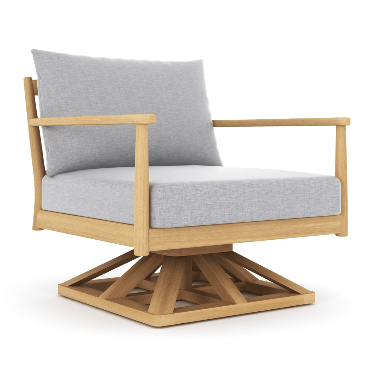 Swivel Teak Wood Chair - Palma