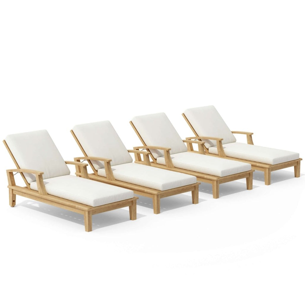 Teak Pool Chairs Set - 20% Off + Free Shipping