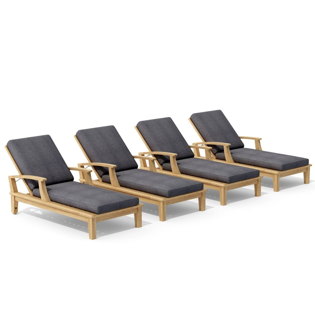 Teak Pool Chairs Set - 20% Off + Free Shipping
