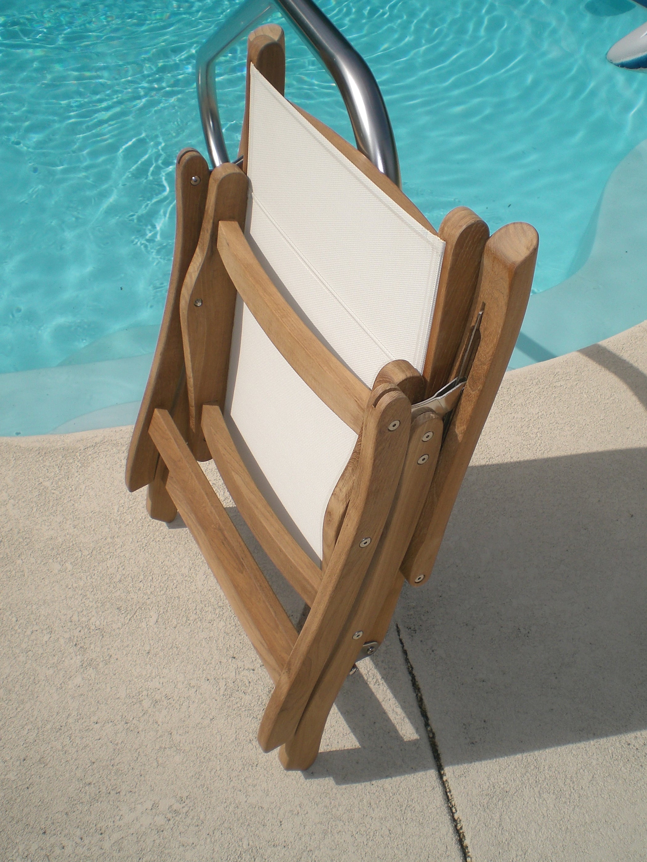 Teak Sling Chair - 20% Off + Free Shipping